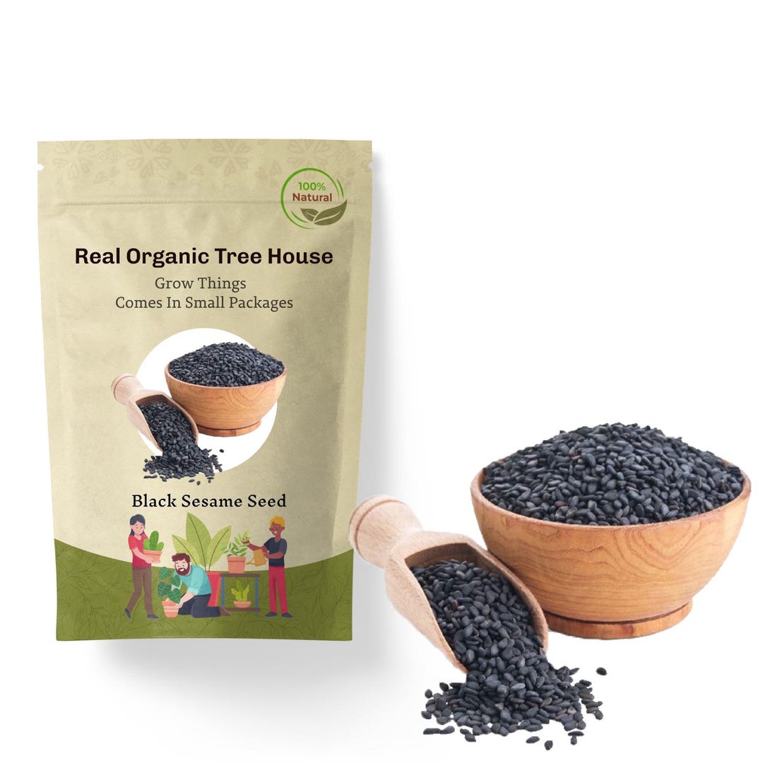 Black Sesame Seed | Loose | Sesamum Indicum | Sesame Cullinary Herb ...