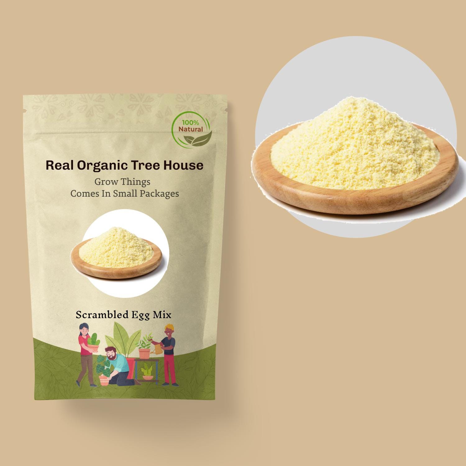 Scrambled Egg Mix - Organic All-natural Scrambled Egg Powder - Makes ...