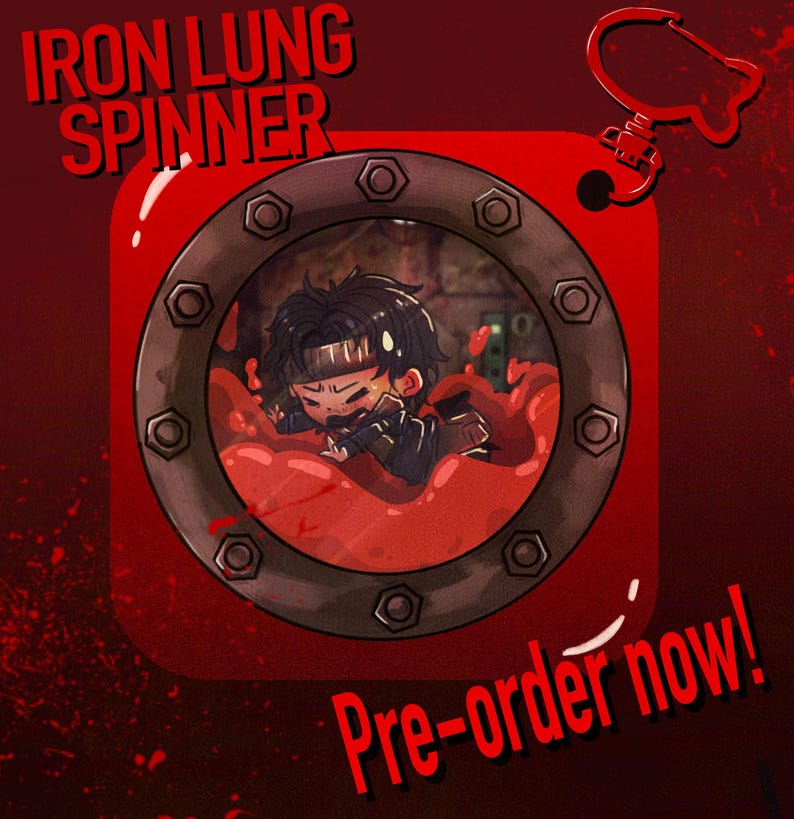 Iron Lung Acrylic Keychain Spinner Pre-order - Etsy Australia