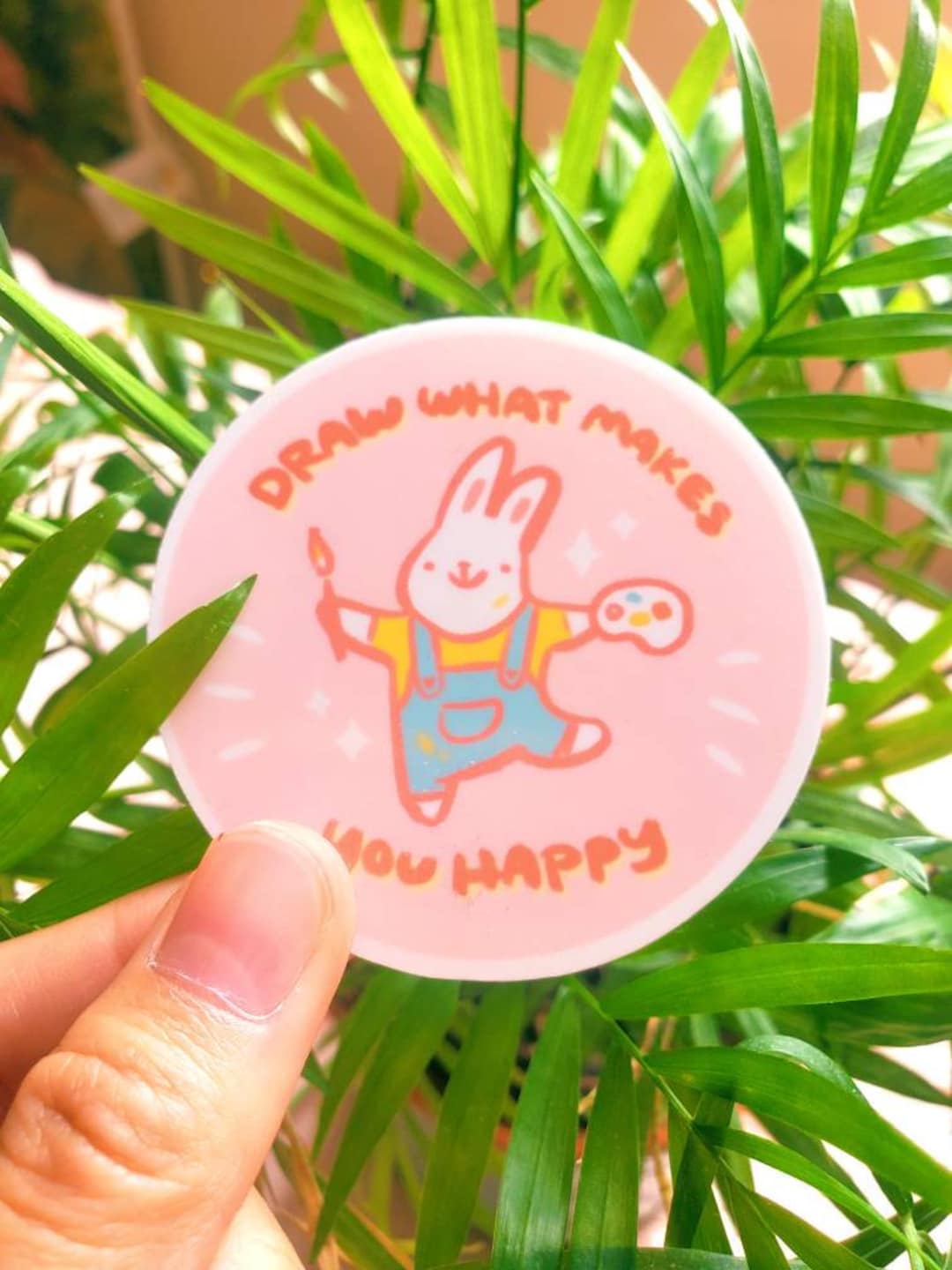 Draw What Makes You Happy Vinyl Sticker - Etsy