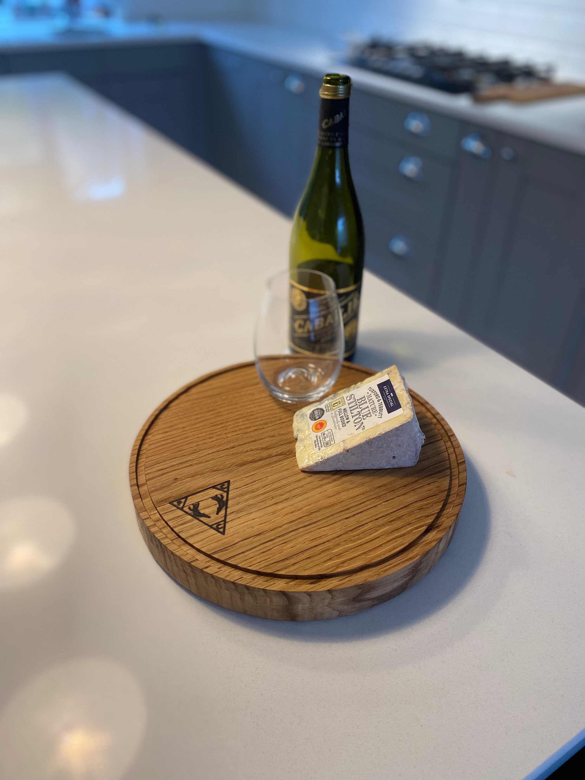 Chunky Circular Oak Chopping Board With Juice Groove - Etsy