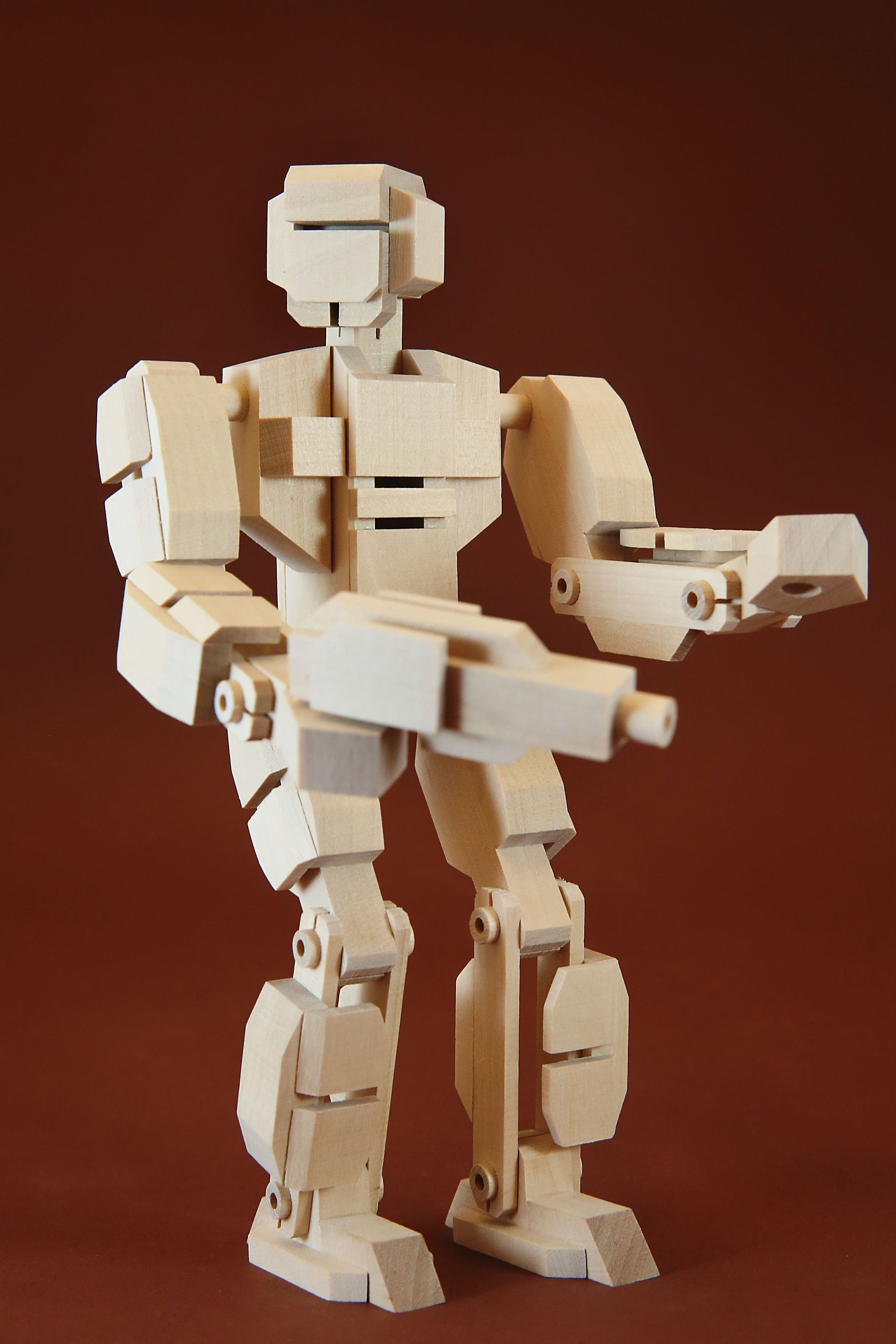 Wooden Robot, Level 4 Handcrafted - Etsy
