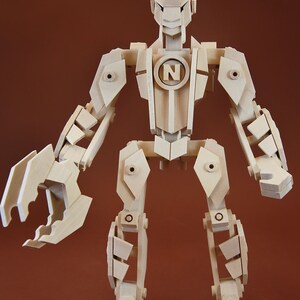 Wooden Robot , Premium Level Nitro Handcrafted - Etsy