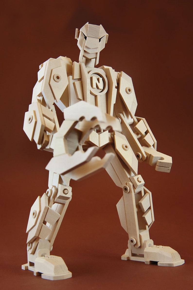 Wooden Robot , Premium Level Nitro Handcrafted - Etsy
