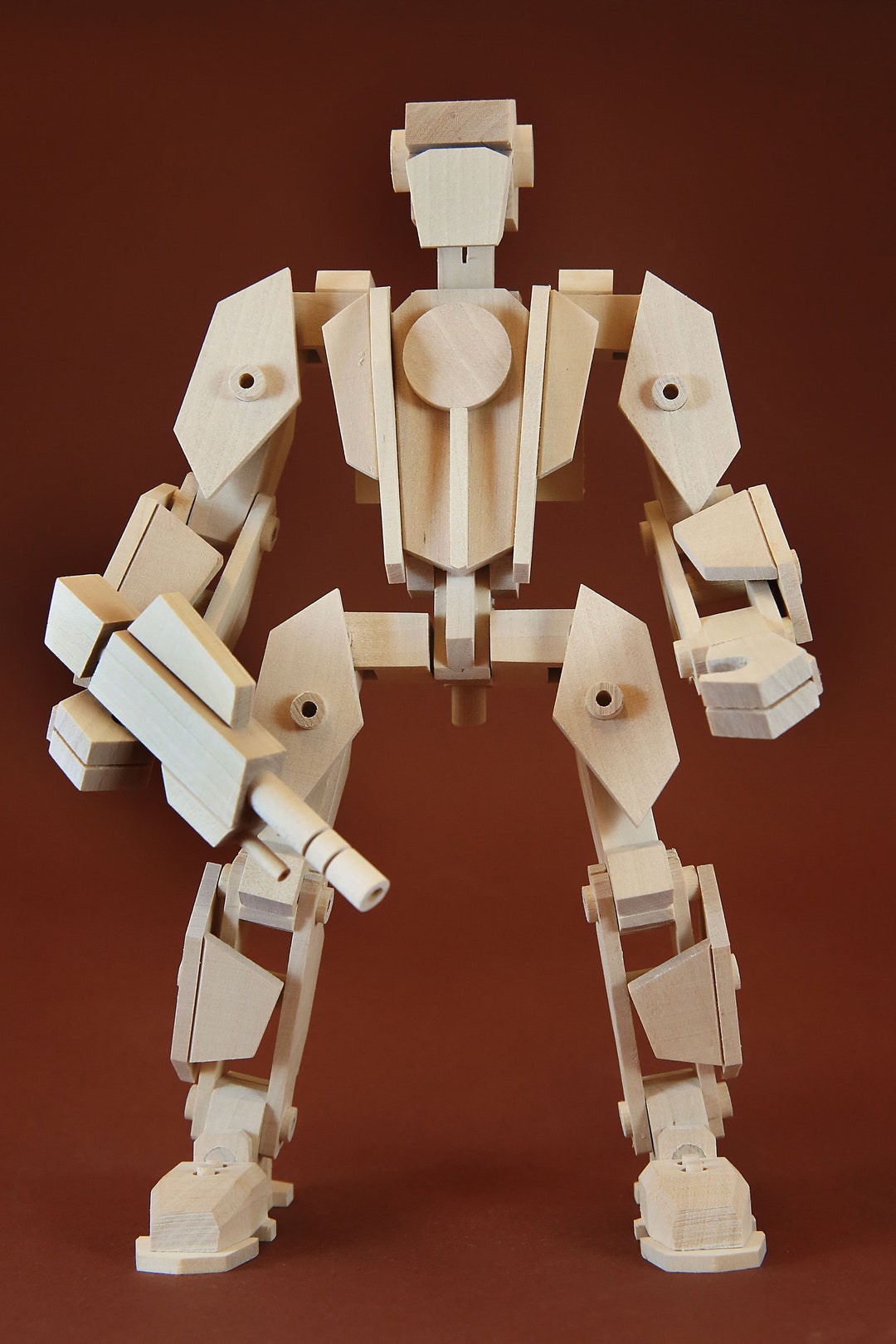 Wooden Robot, Level 5 Handcrafted - Etsy