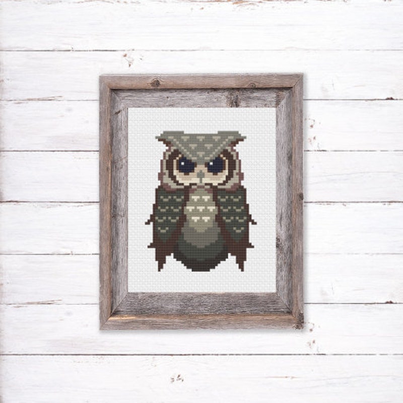 Owl Cross Stitch - Etsy