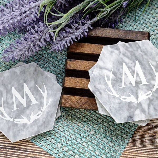 Letter Coaster - Etsy