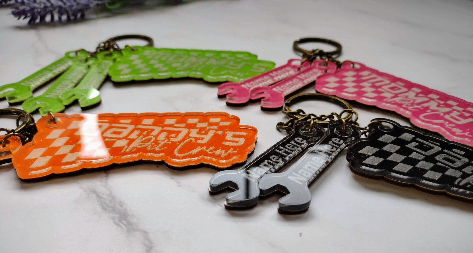Pit Crew Keychain Racing Themed Personalized Keychain Dirt - Etsy