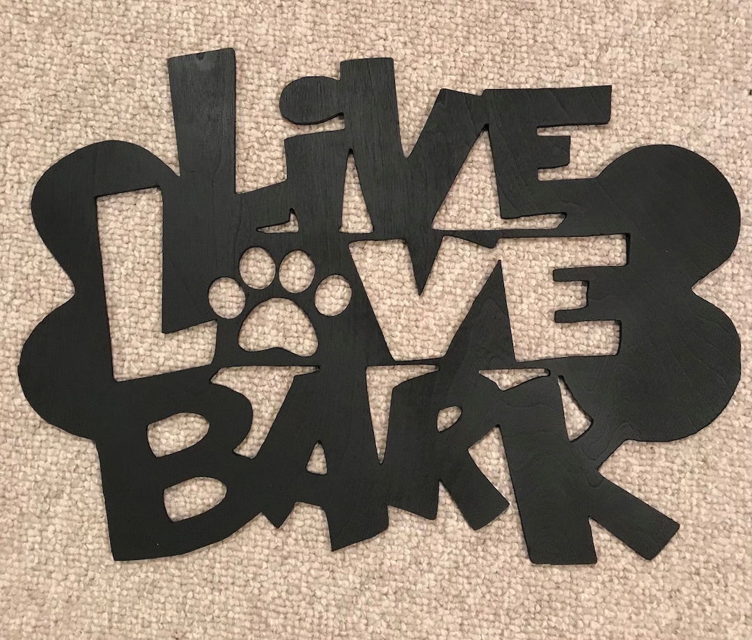Live Love Bark Wall Décor - Etsy