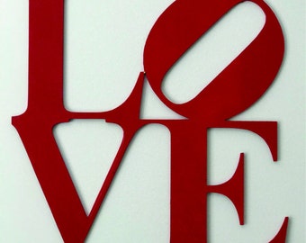 Love Heart Wooden Sign, Love Wall Art, Valentine's Day Door Hanger ...