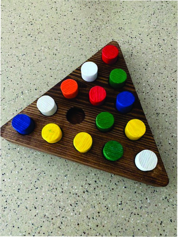 Large Handcrafted Wooden Peg Board Game - Etsy