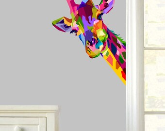 Giraffe Wall Decals | Etsy