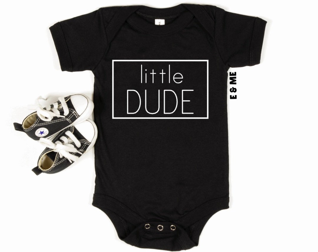 Little Dude, Cute Baby Onesie®, Baby Boy Onesie®, New Baby Gift, Baby ...