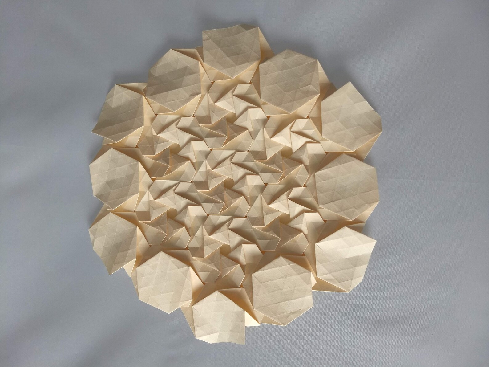 Triangle Grid Tessellation Variety 4-pack, Origami Crease Patterns ...