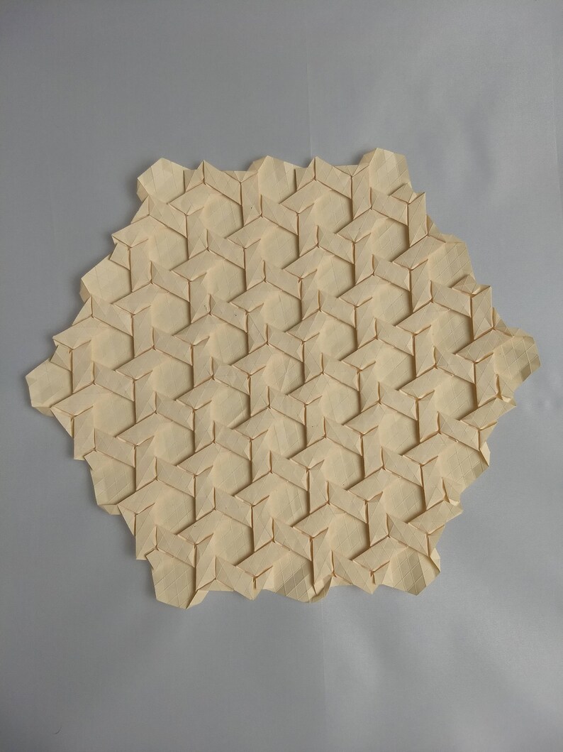 Double Rhombus Tessellation Series 4-pack, Geometric Puzzle, Origami ...
