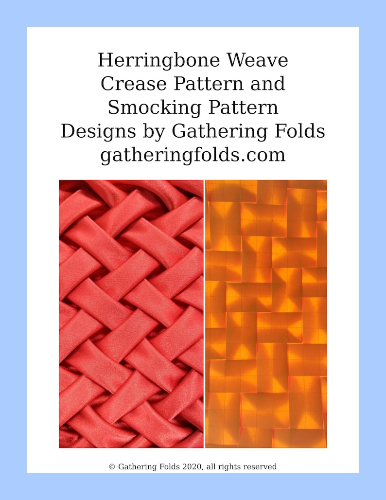 Herringbone Weave, Fabric Manipulation, Craft Technique, Origami Crease ...