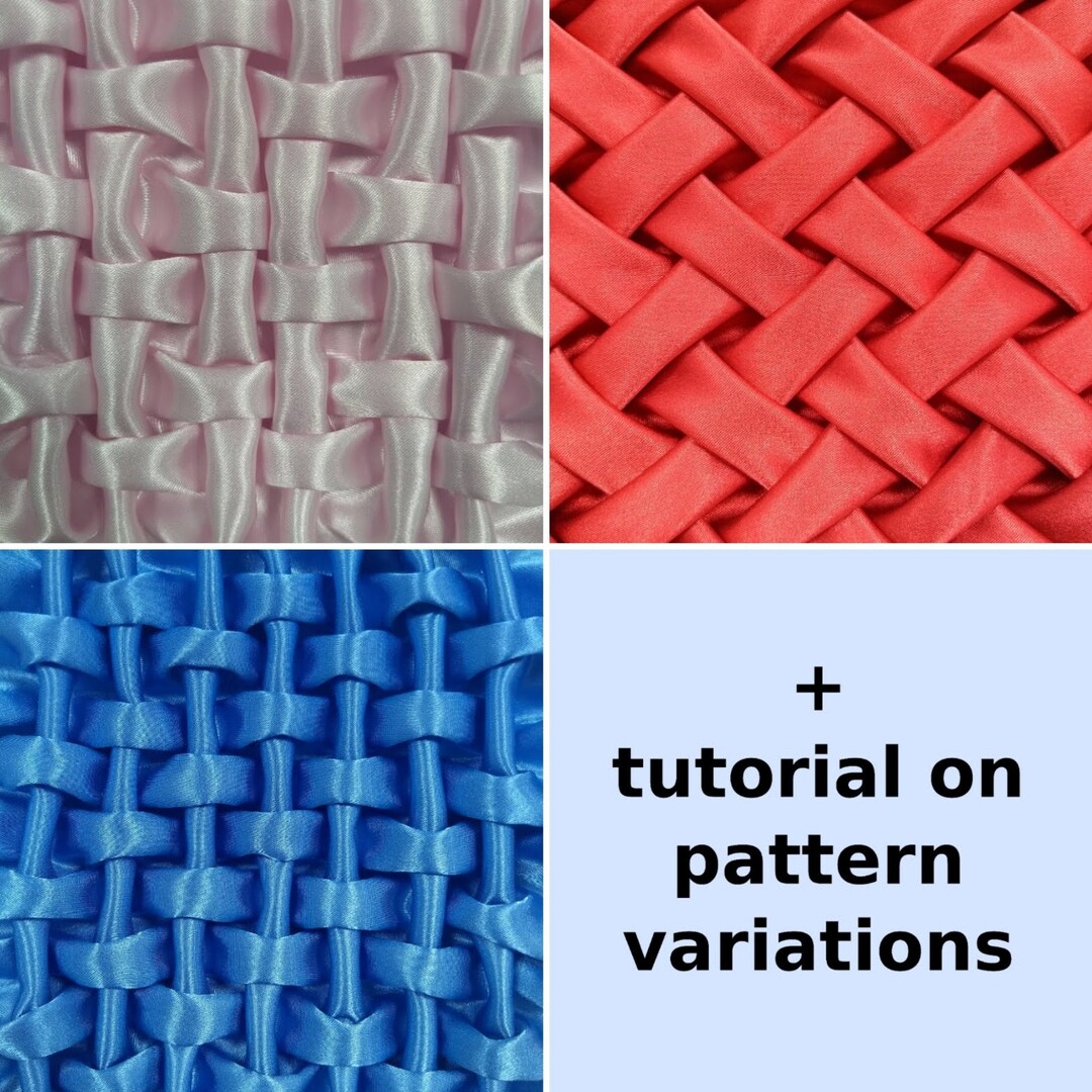 Weaves Smocking Pattern Pack + Tutorial, DIY Fabric Manipulation ...