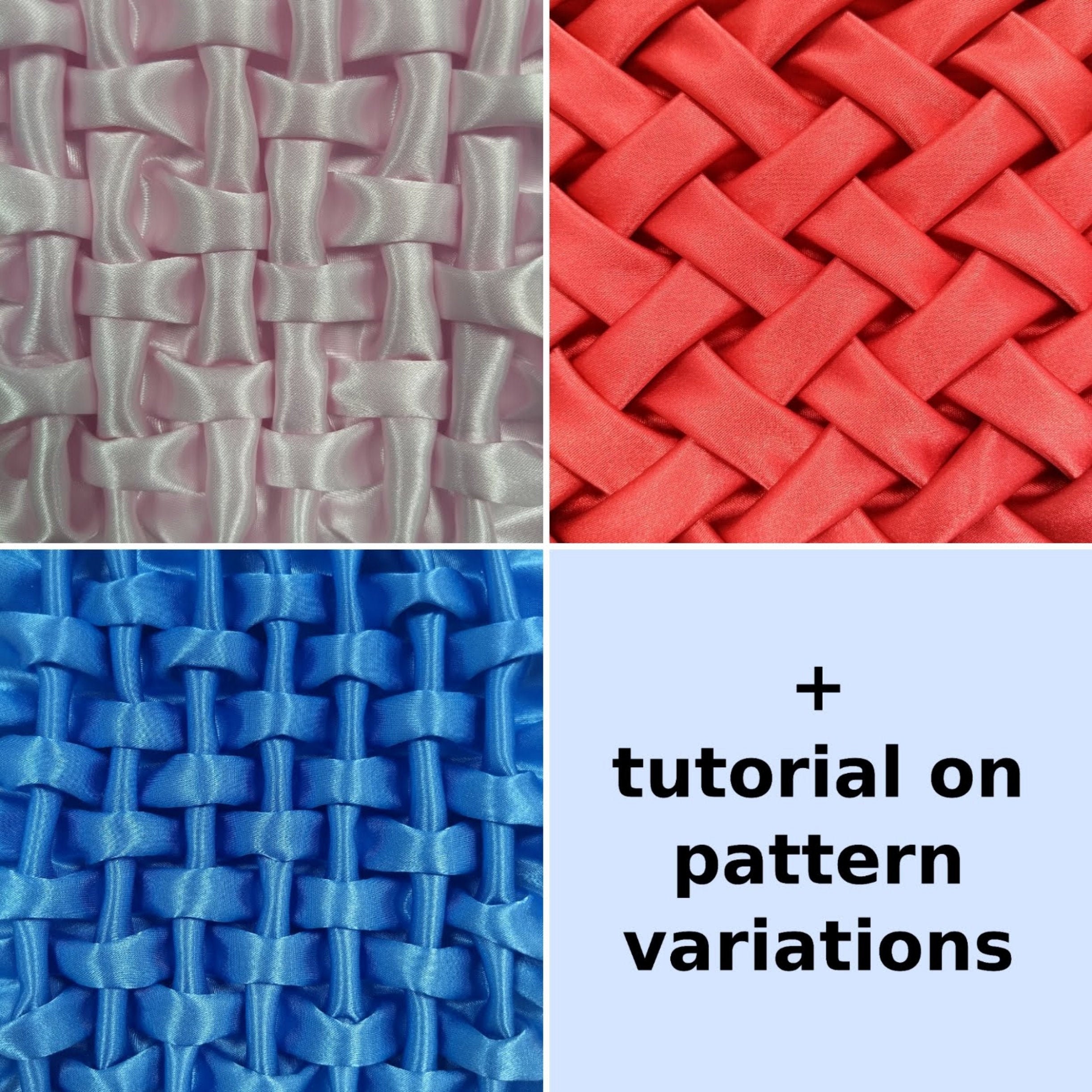 Weaves Smocking Pattern Pack + Tutorial, DIY Fabric Manipulation ...