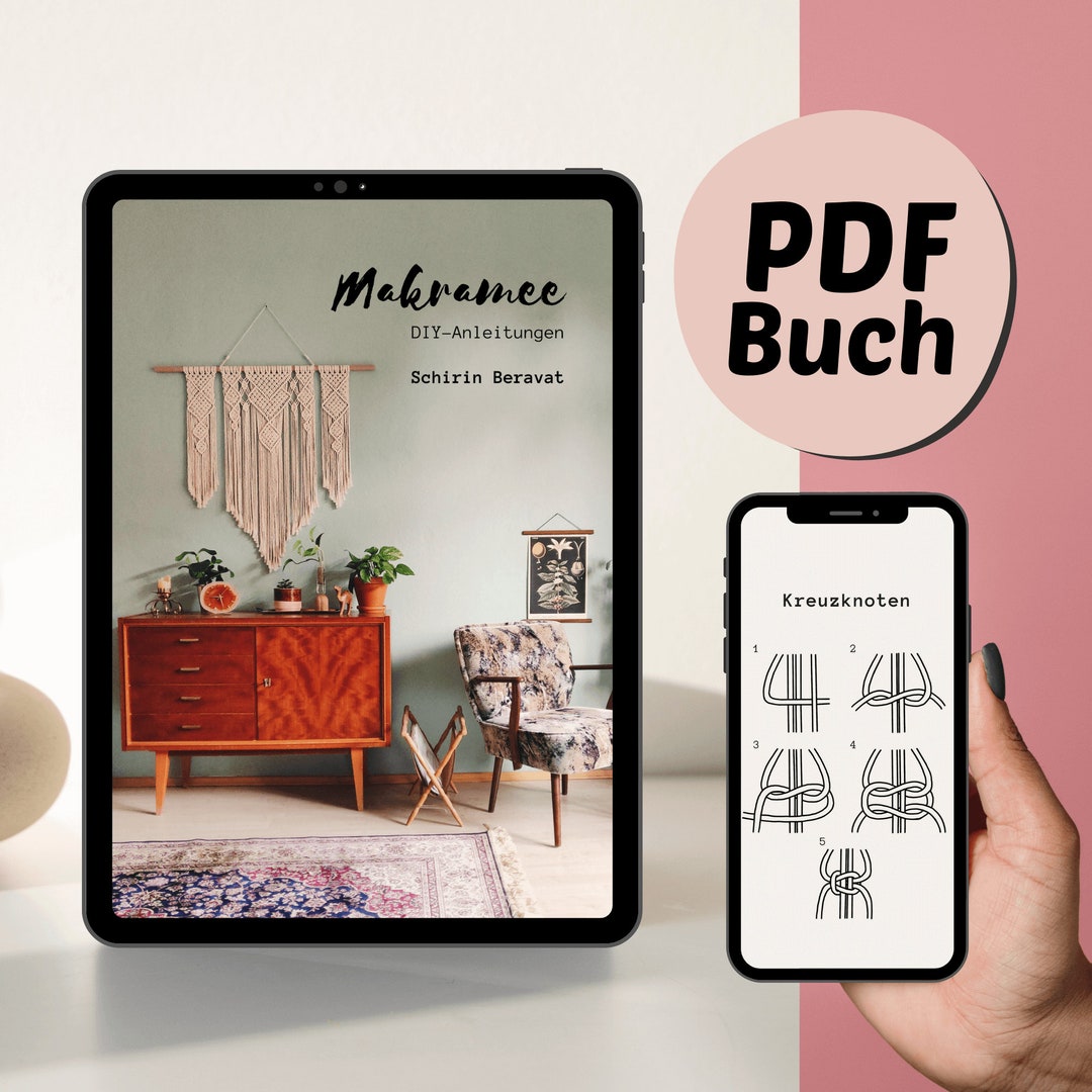 Libro de macramé en PDF, libro electrónico con instrucciones de macramé DIY - Etsy España