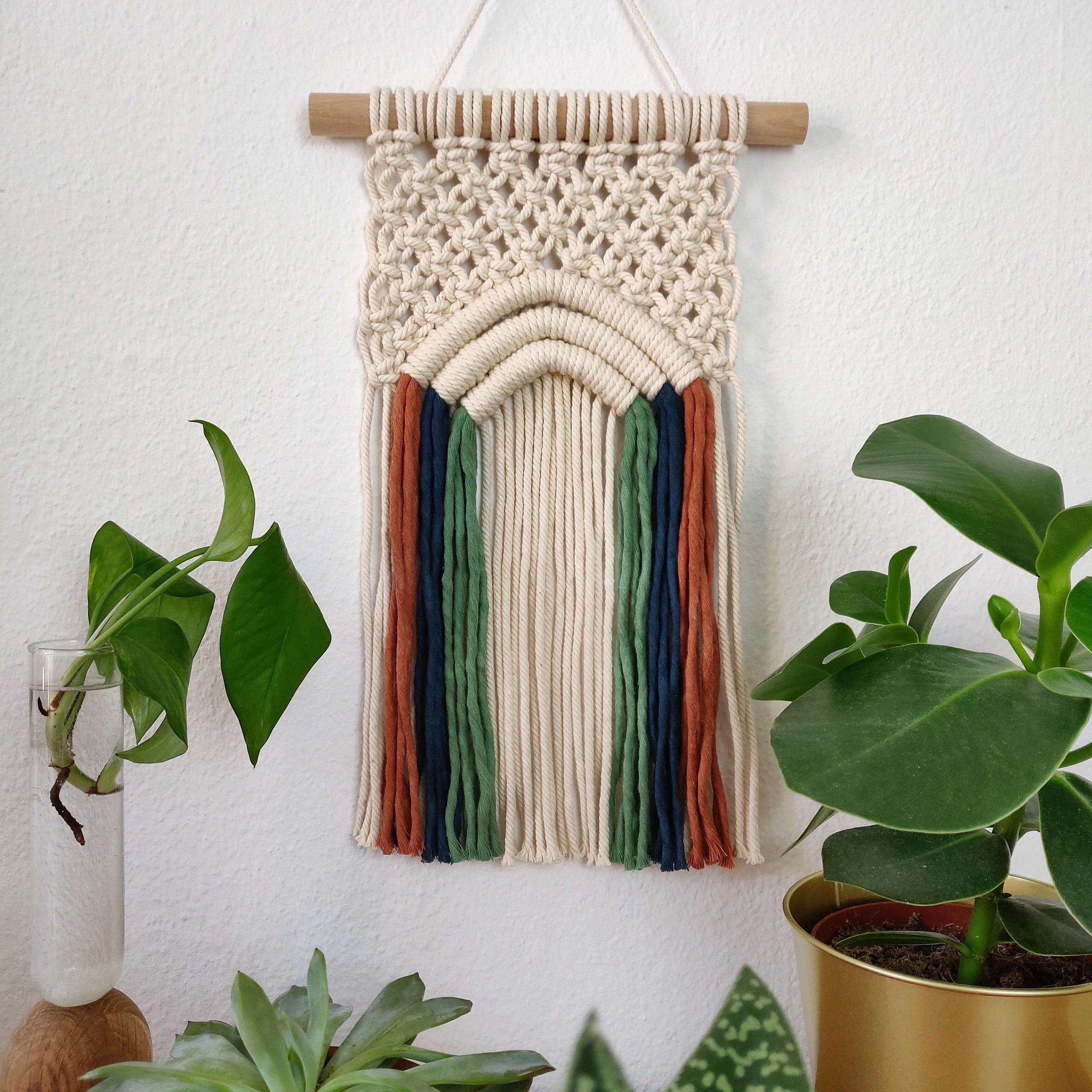 Instrucciones de bricolaje en macramé para colgar en la pared - Etsy México