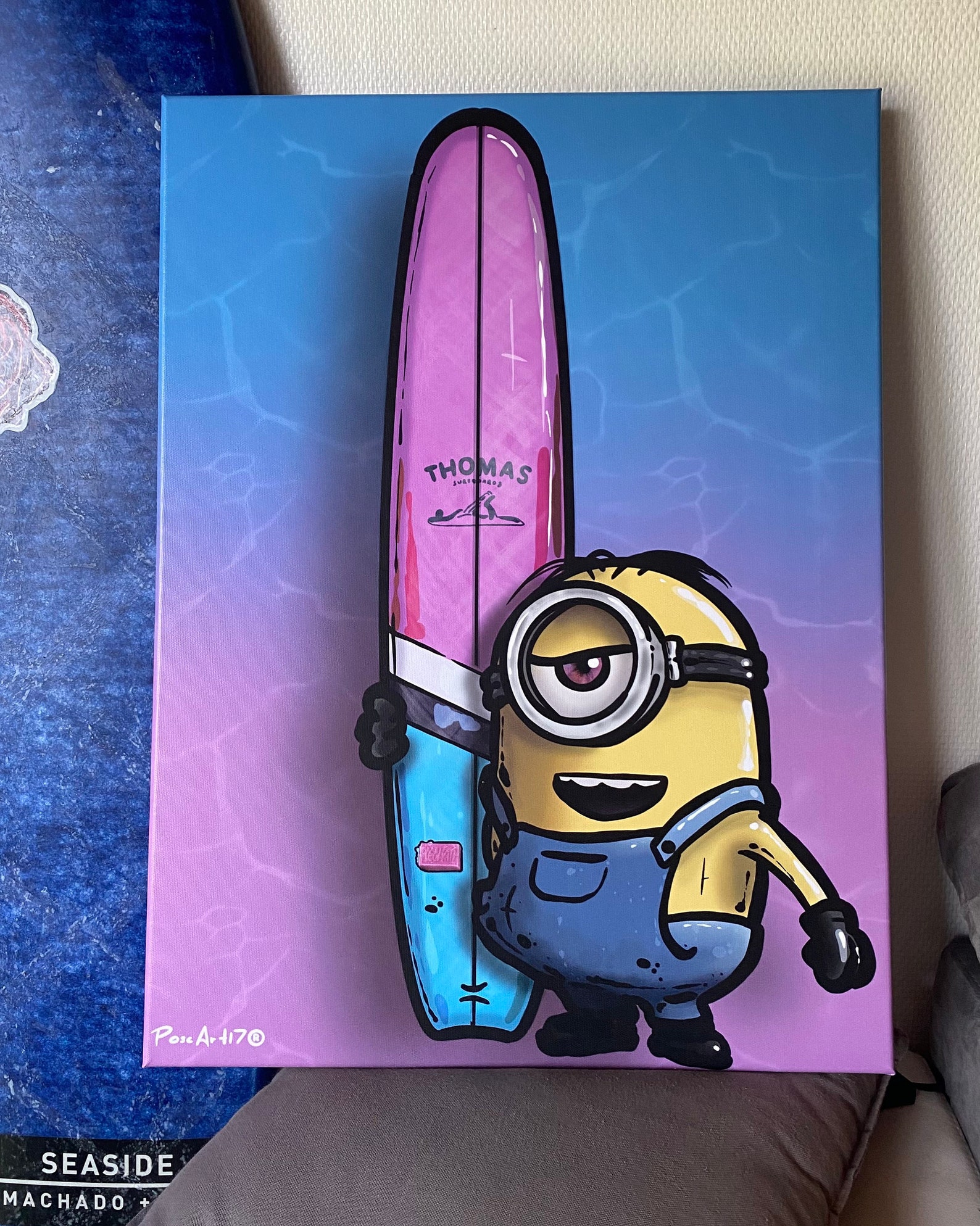 Toile Minion Surfing 45 par 60cm - Etsy France