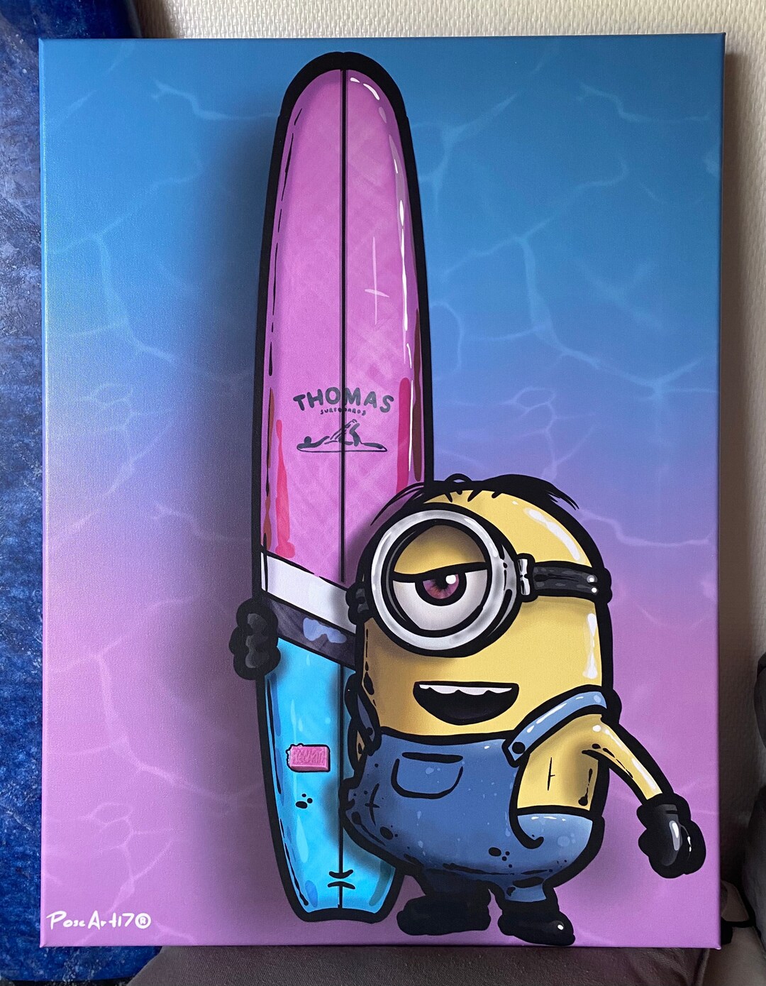 Toile Minion Surfing 45 par 60cm - Etsy France