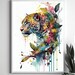 Jaguar Wall Art Print Big Cat Portrait Printable Jaguar Home Decor ...