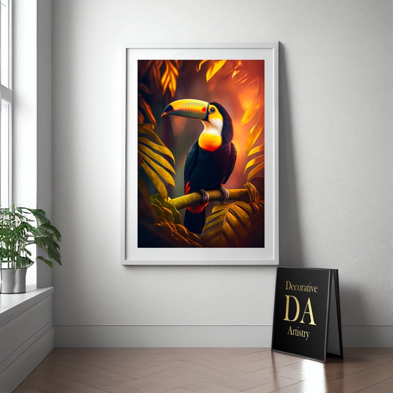 Toucan Wall Art Toucan Print Tropical Toucan Home Décor Toucan - Etsy