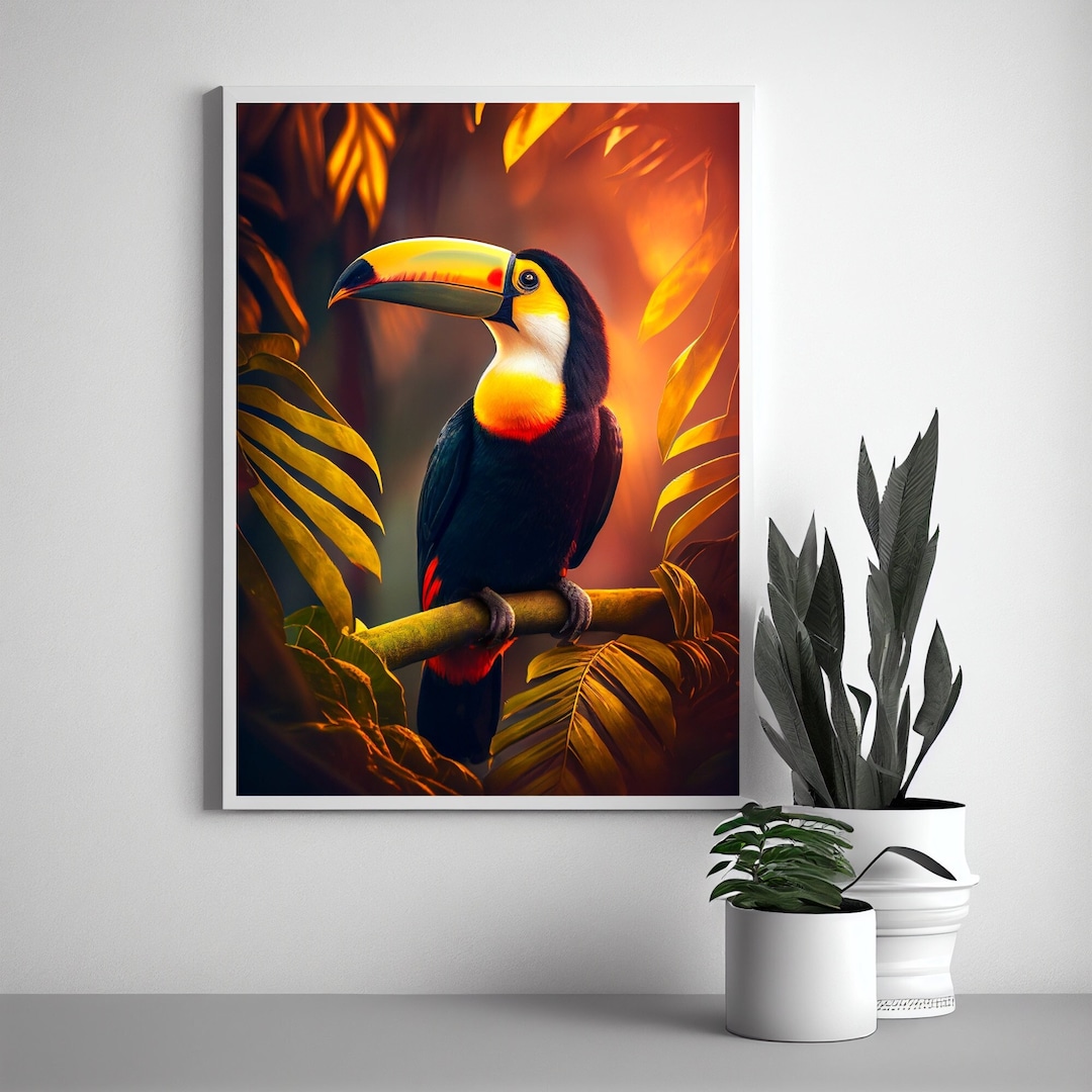 Toucan Wall Art Toucan Print Tropical Toucan Home Décor Toucan - Etsy