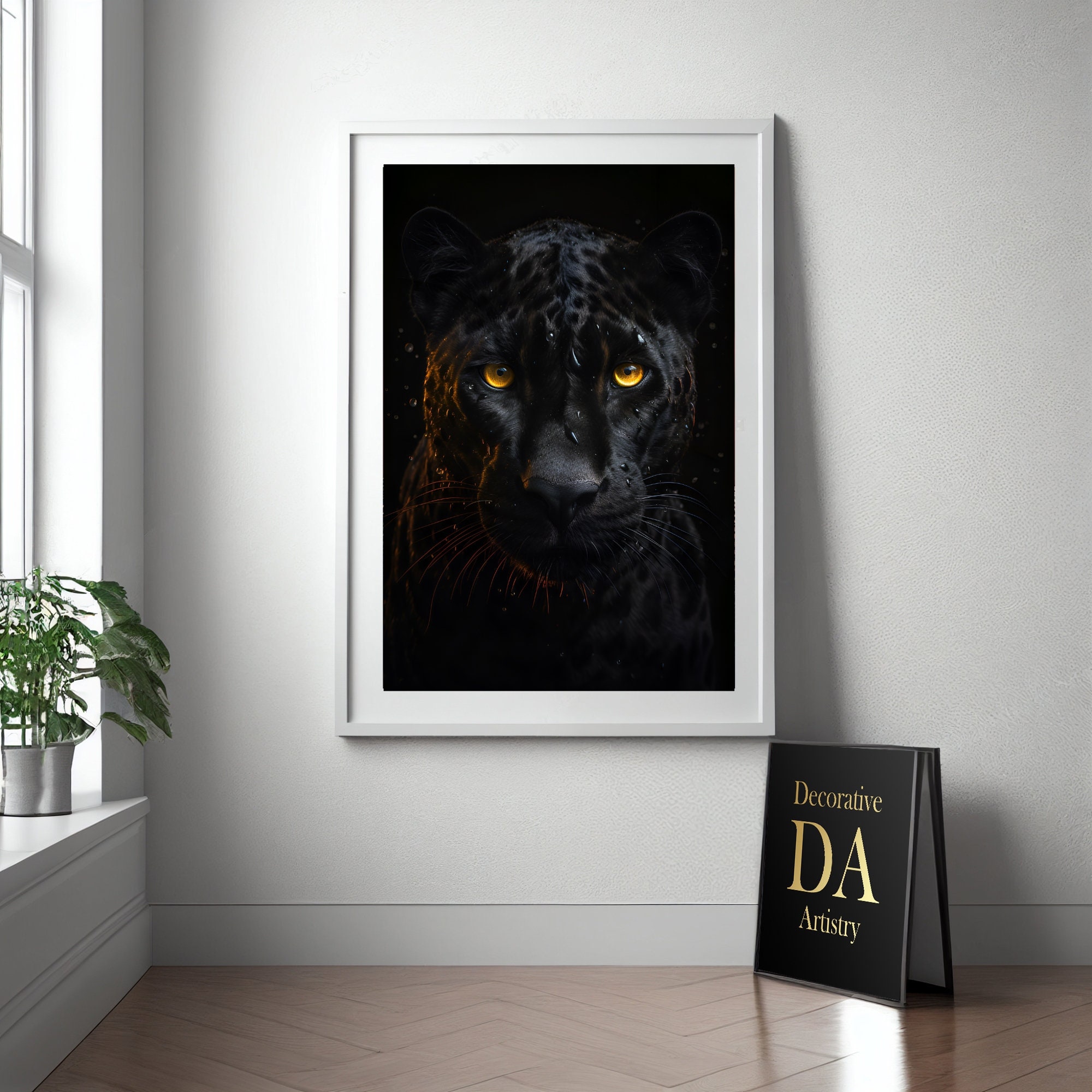 Black Panther Wall Art Black Panther Print Panther Printed - Etsy