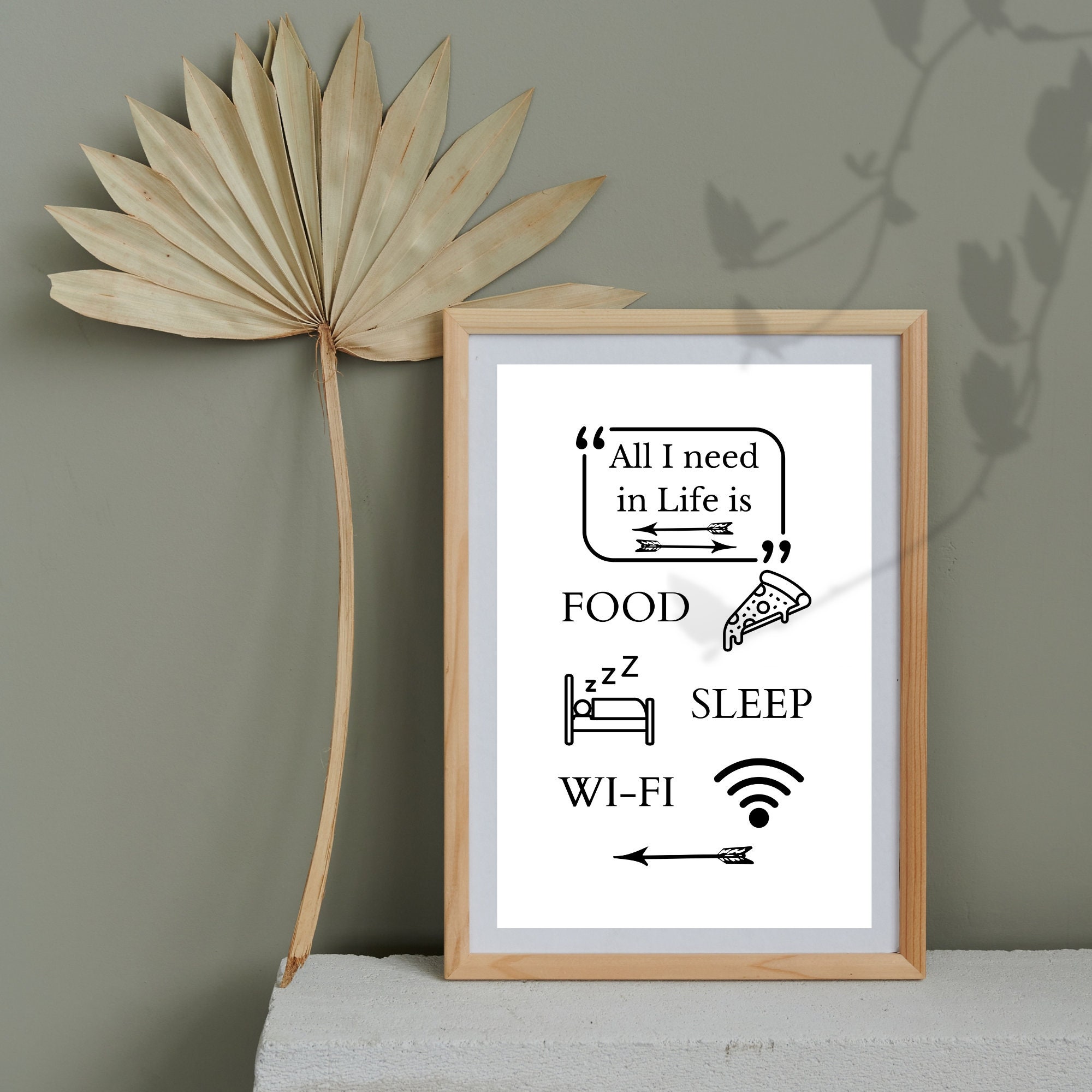 Wifi Funny Quotes for Home, Teen Girl Bedroom Print, Teen Girl Wall ...