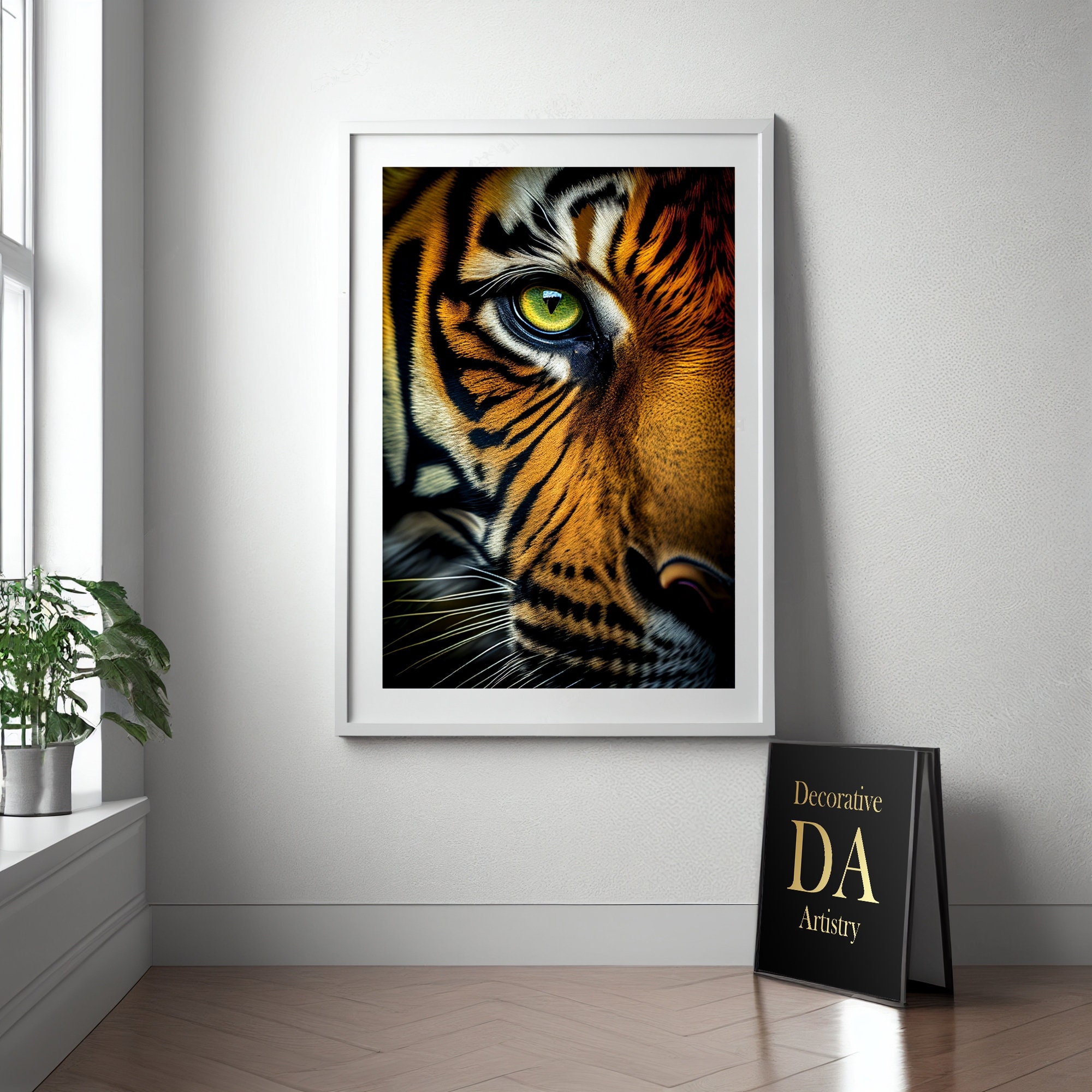 Tiger Printable Wall Art Animal Wall Art Print Big Cat - Etsy