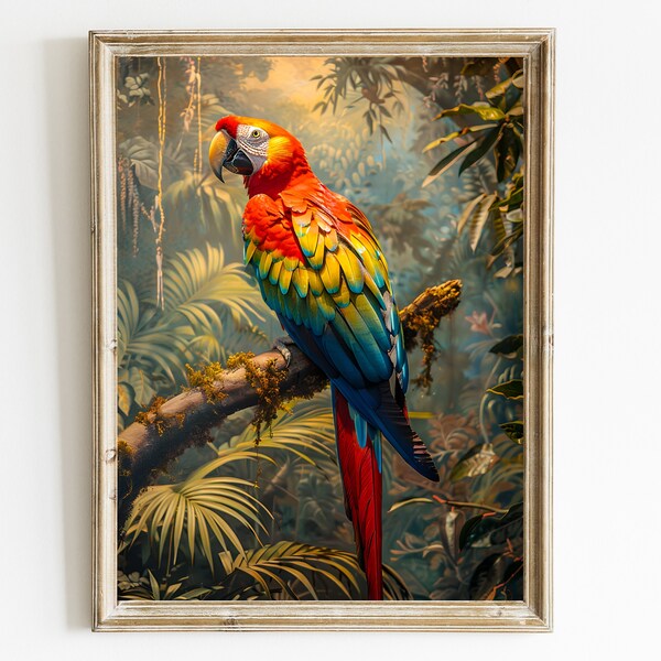 Macaw Poster - Etsy