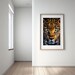 Jaguar Wall Art Print Big Cat Portrait Printable Jaguar Home Decor ...