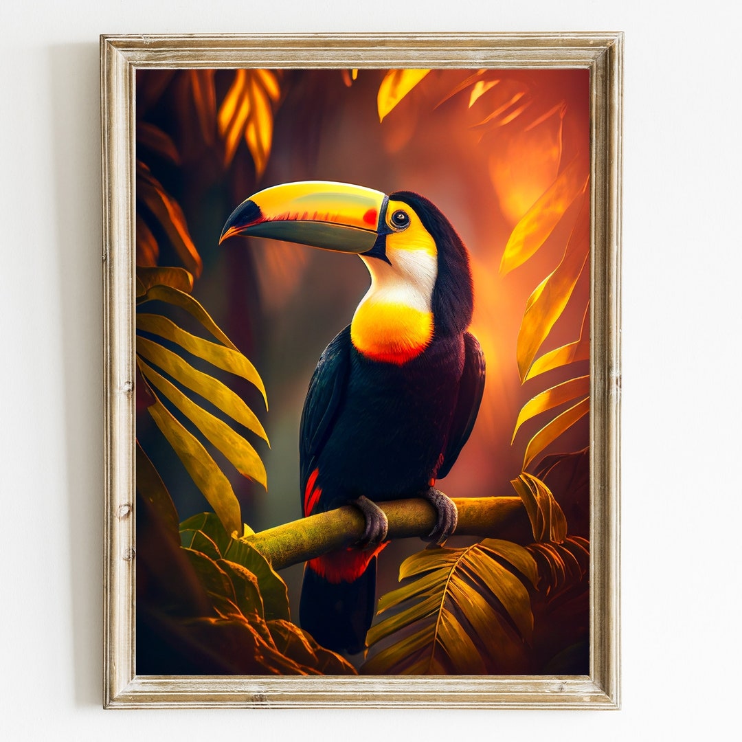Toucan Wall Art Toucan Print Tropical Toucan Home Décor Toucan Bird ...