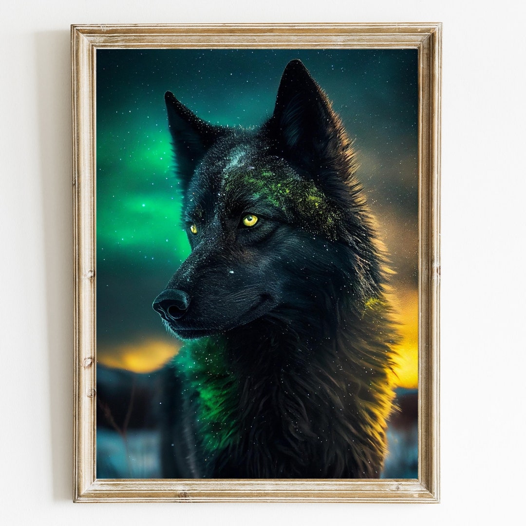 Wolf Wall Art Décor | Wolves Digital Print | Animal Wall Art | Big Cat ...