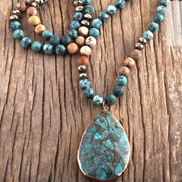 Big Bead Necklace - Etsy