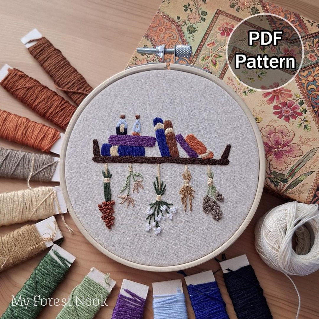 Hello Witches - Embroidery PDF Pattern - Digital Download - Hoop ...