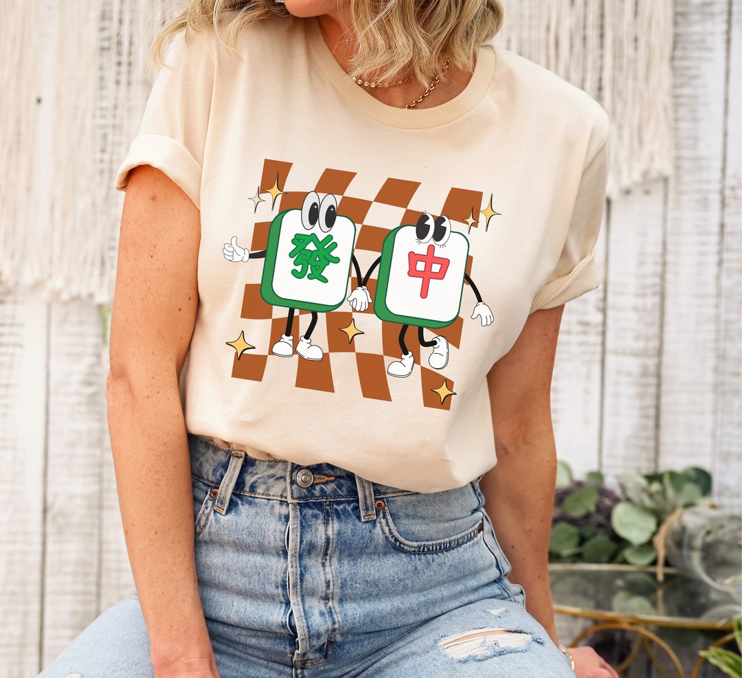Mahjong Shirt, Mahjong Lover Gift, Retro Mahjong Shirt for Women, I ...