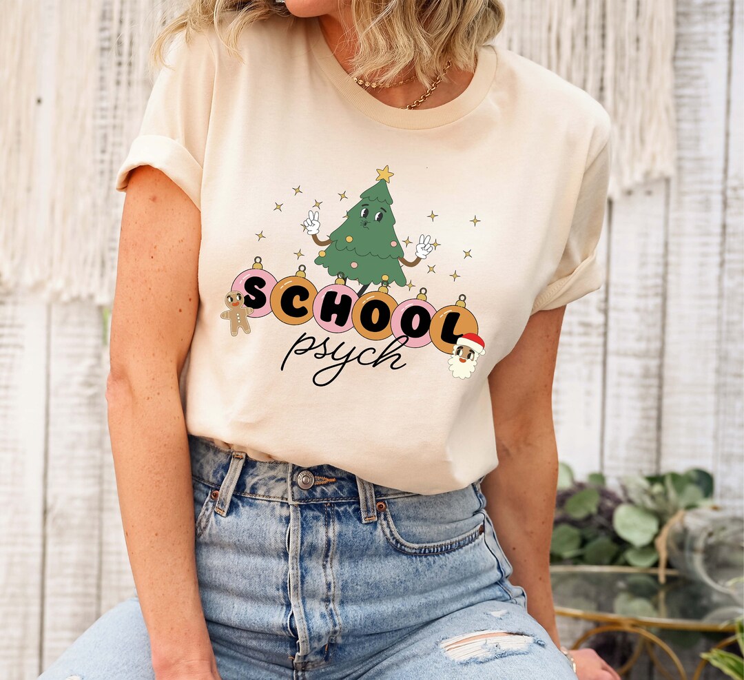 Christmas School Psych Shirt, School Psych Xmas T-shirt, Santa Claus ...
