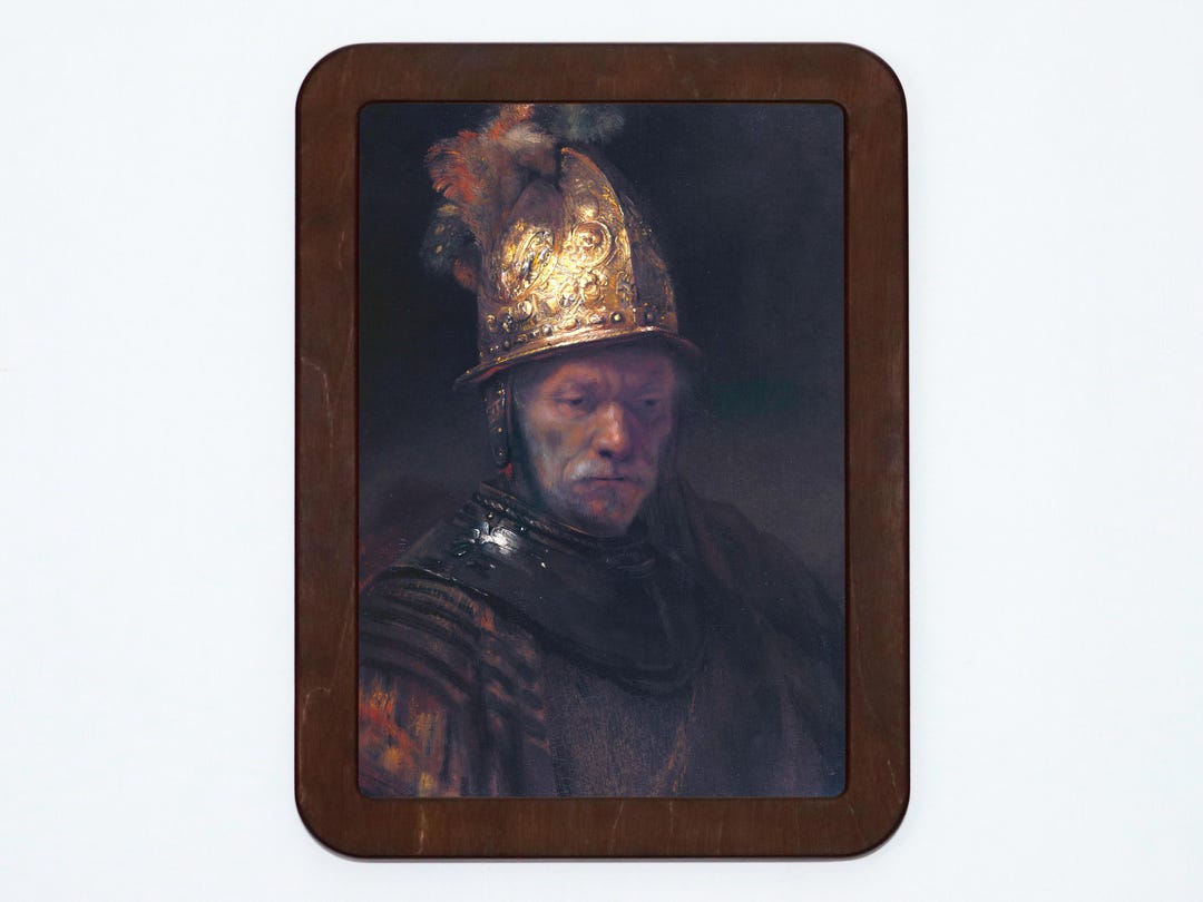 Man in a Golden Helmet Rembrandt Van Rijn Golden Age Baroque Classic ...