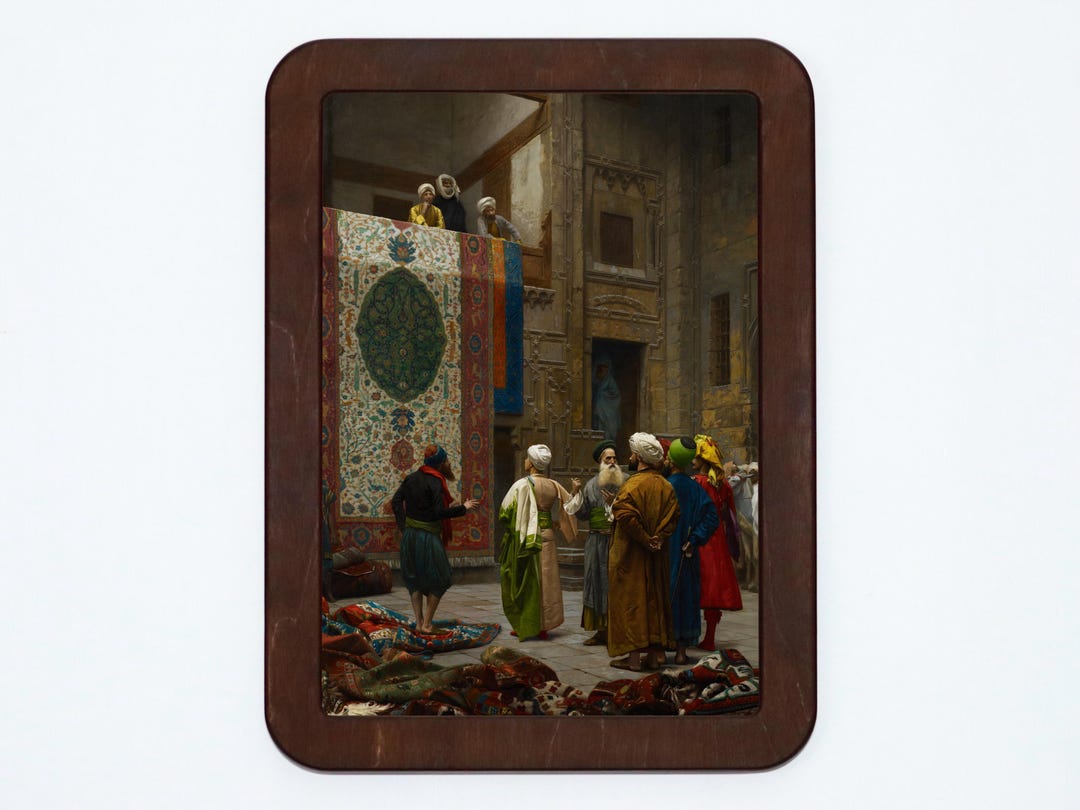 The Carpet Merchant Jean-léon Gérôme Rug Market in Cairo Egypt Middle ...