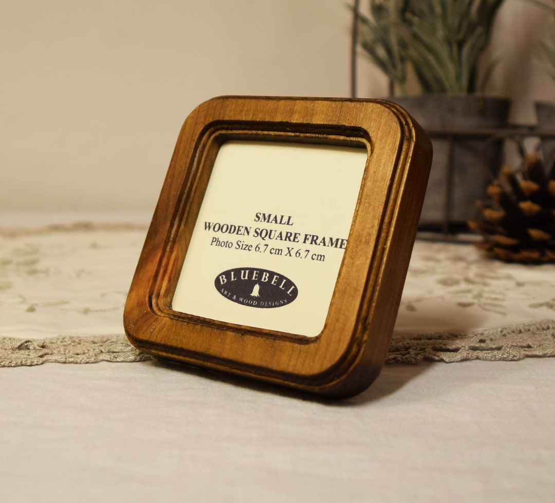 Light Oak Square Handmade Wooden Photo, Cross Stitch Embroidery Frame ...