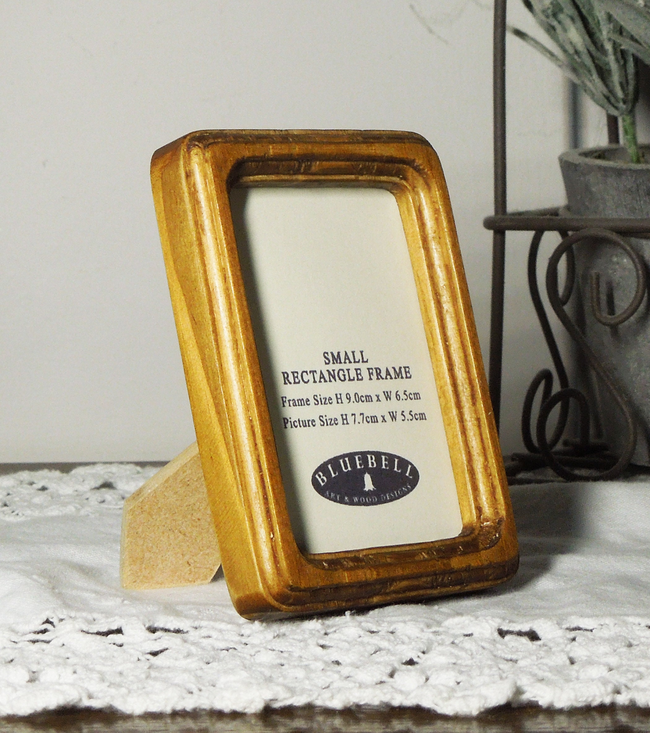 Light Oak Small Handmade Wooden Photo Frame Rectangle Rustic Antique ...