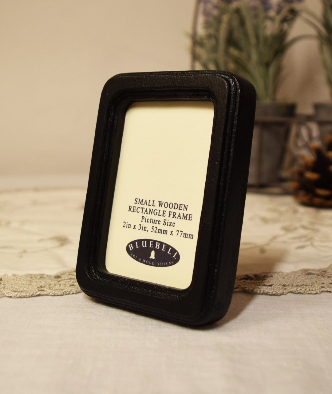 Black Wooden Rectangle Handmade Photo Frame Rustic Antique Vintage ...