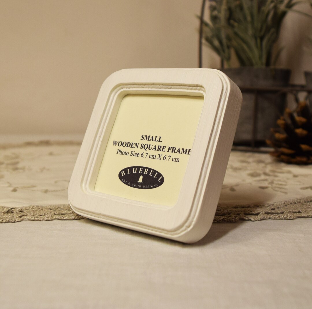 White Square Handmade Wooden Photo Frame Antique Vintage Style Picture ...