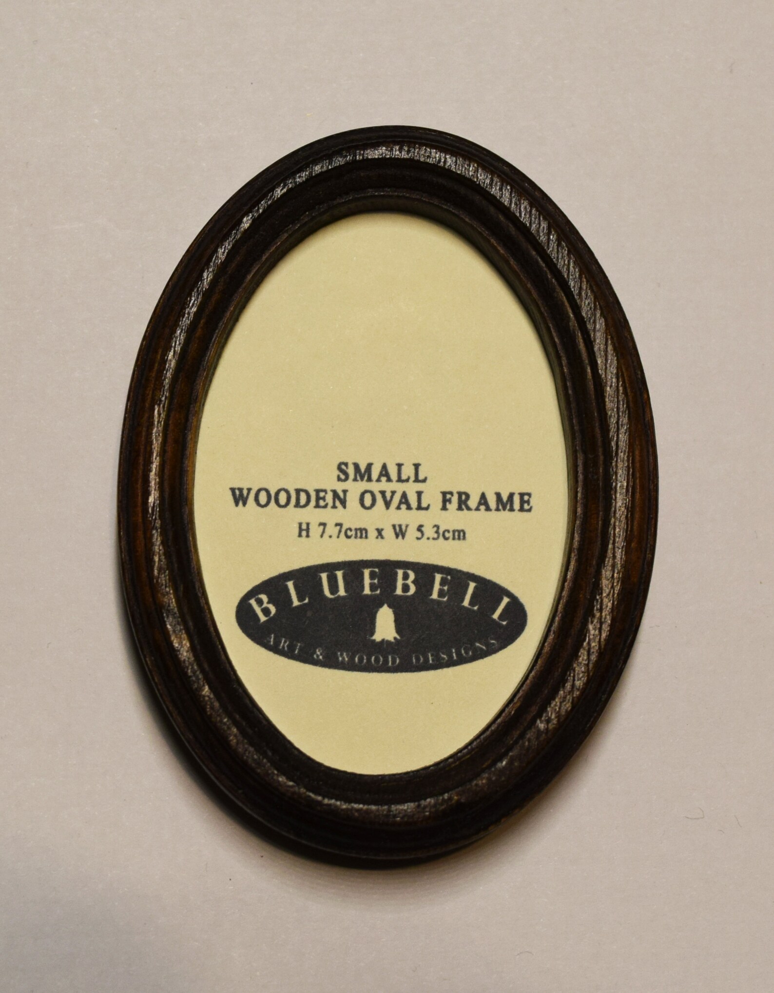 Dark Oak Small Oval Shaped Handmade Wooden Photo Frame Antique - Etsy