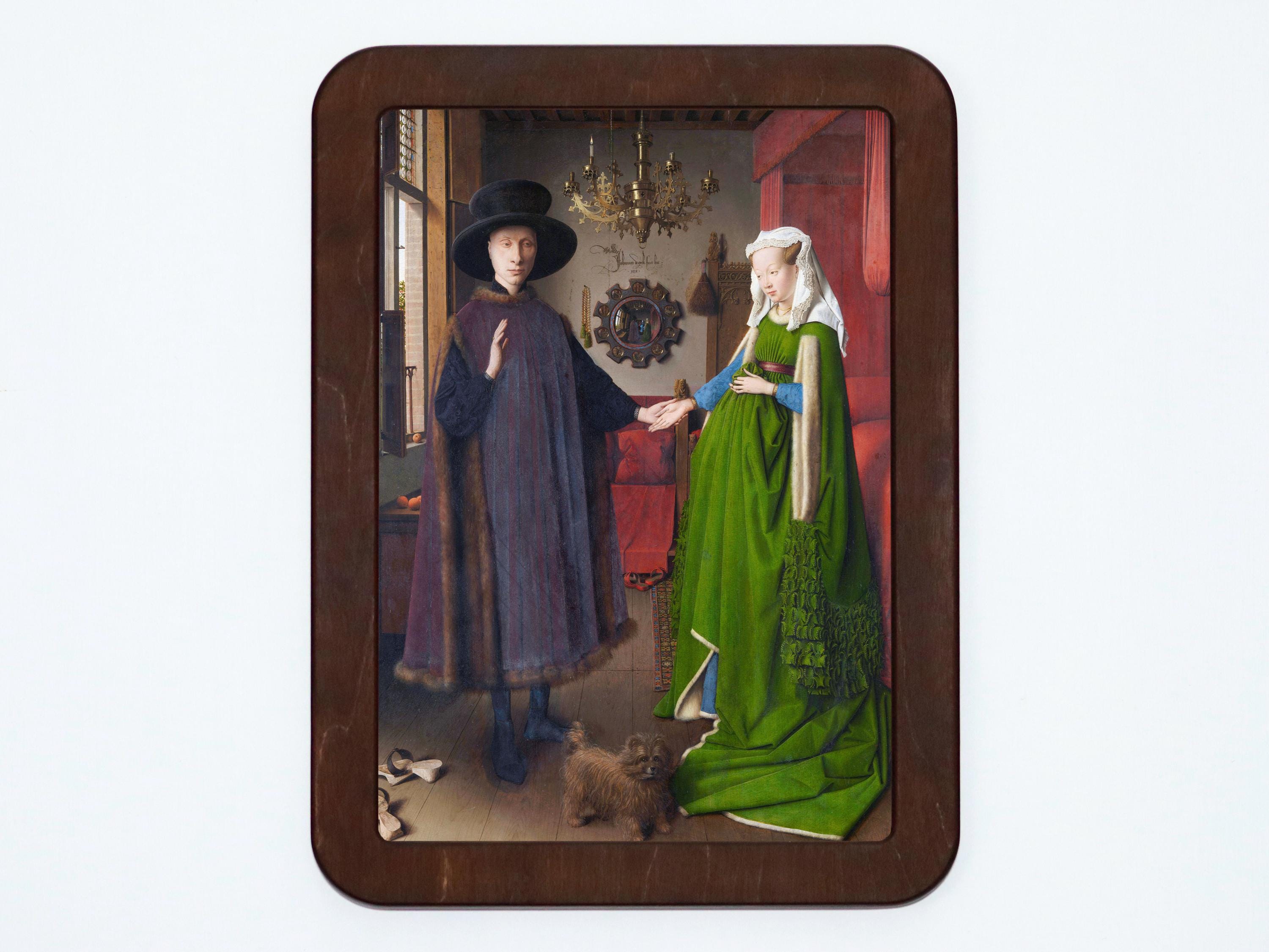 Arnolfini Portrait Van Eyck Classic Painting Wooden Framed Art Print - Etsy