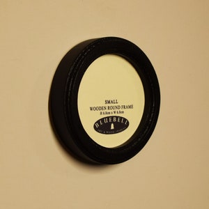 Black Round Handmade Wooden Photo Frame Antique Vintage Style Picture ...