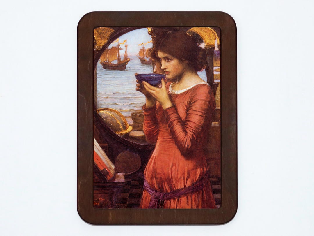 Destiny John William Waterhouse Pre-raphaelite Woman Lady Ships Sea ...
